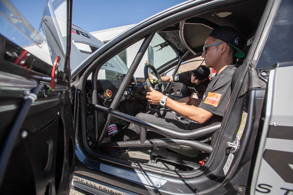 Evasive Motorsports Pikes Peak Tesla Model 3 Practice at Willow Springs ...