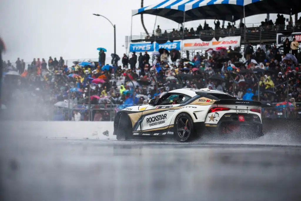 Simen Olsen and Odi Bakchis Podium at 2024 Formula DRIFT Long Beach ...